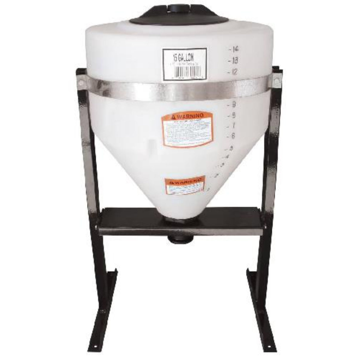 Ag Spray 15 Gallon Inductor Tank & Stand , 8" Lid — Graneer